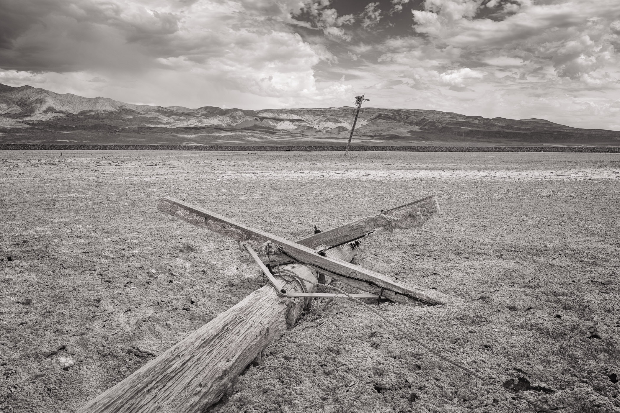 Power Poles, Owens Lake | Chuck Kimmerle, creative landscape photography
